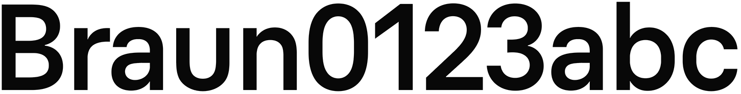 Braun font